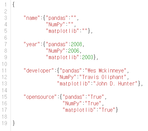 [데이터 입출력/외부 파일 읽어오기] JSON 파일