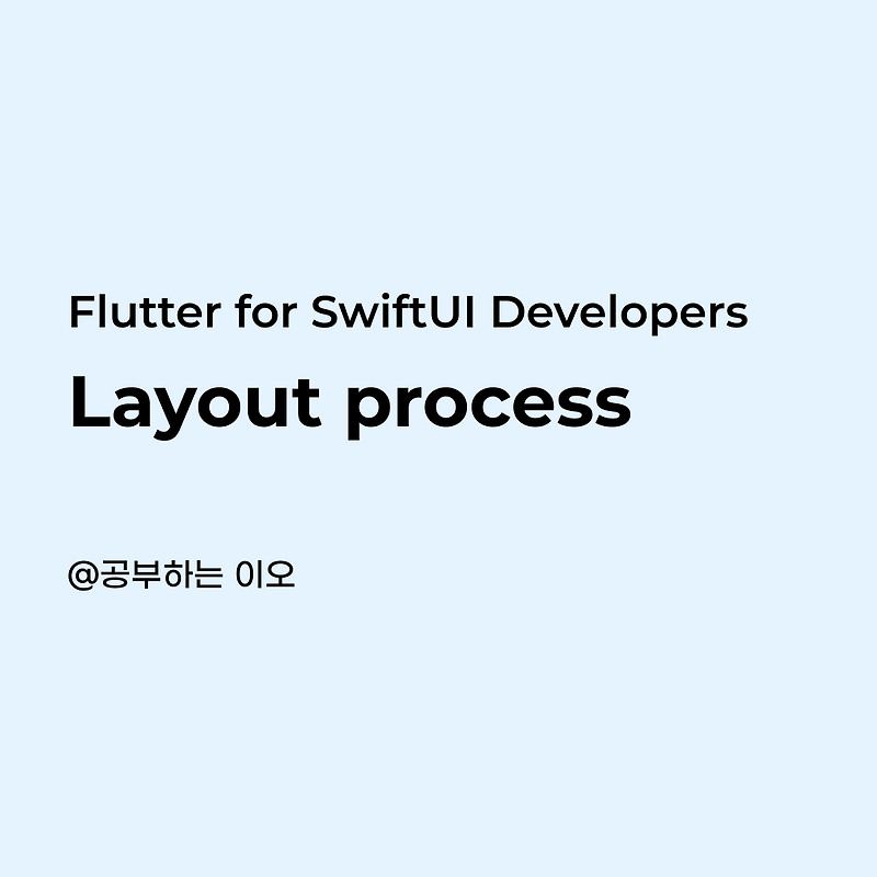 Flutter for SwiftUI Devs - Layout process