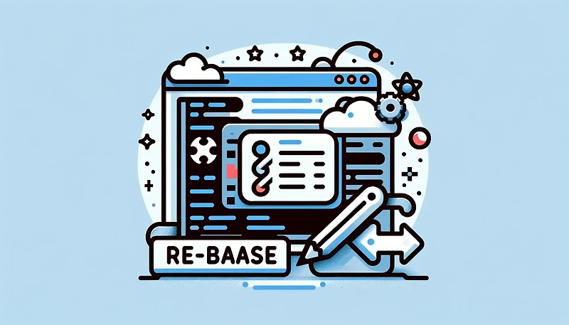 SourceTree Rebase: 충돌 해결 방법, 병합 대신 재배치 방법