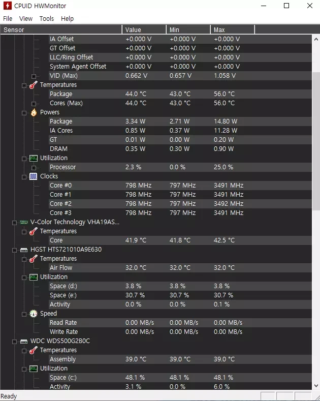 cpuid HWMonitor 포터블 다운로드