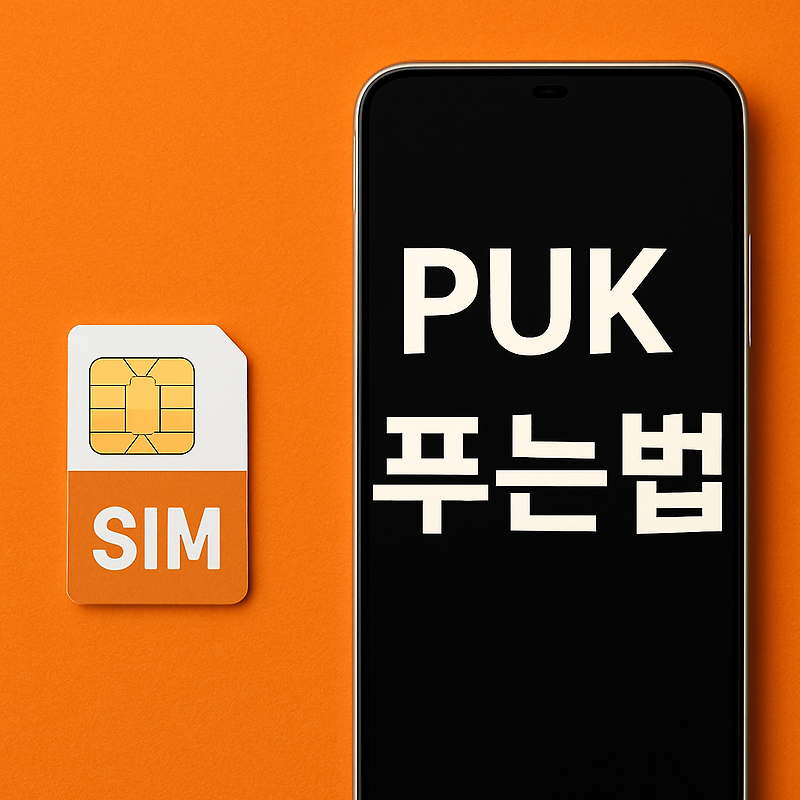 SKT 유심 PUK(Personal Unblocking Key)란? PUK 잠김 상태에서 카톡 사용하기