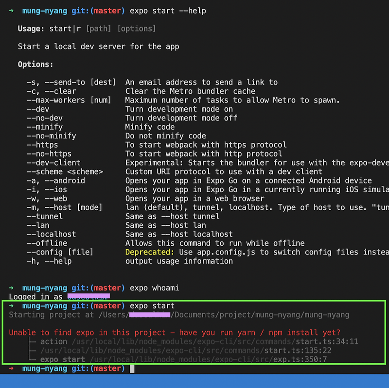 React Nativemac Unable To Find Expo In This Project Have You Run Yarn Npm Install Yet