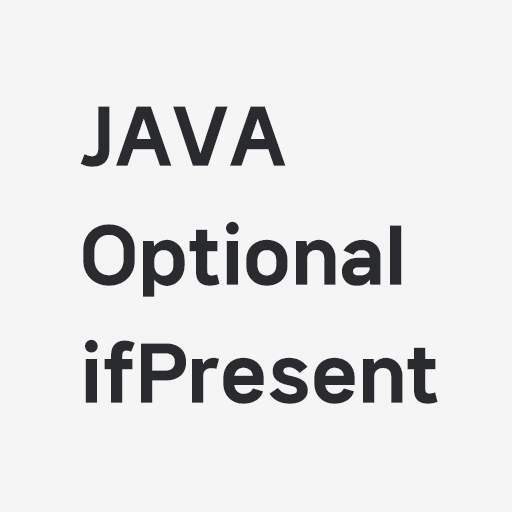JAVA Optional / ifPresent :: 카림압둘JAVA (눈이편한 다크모드 블로그)