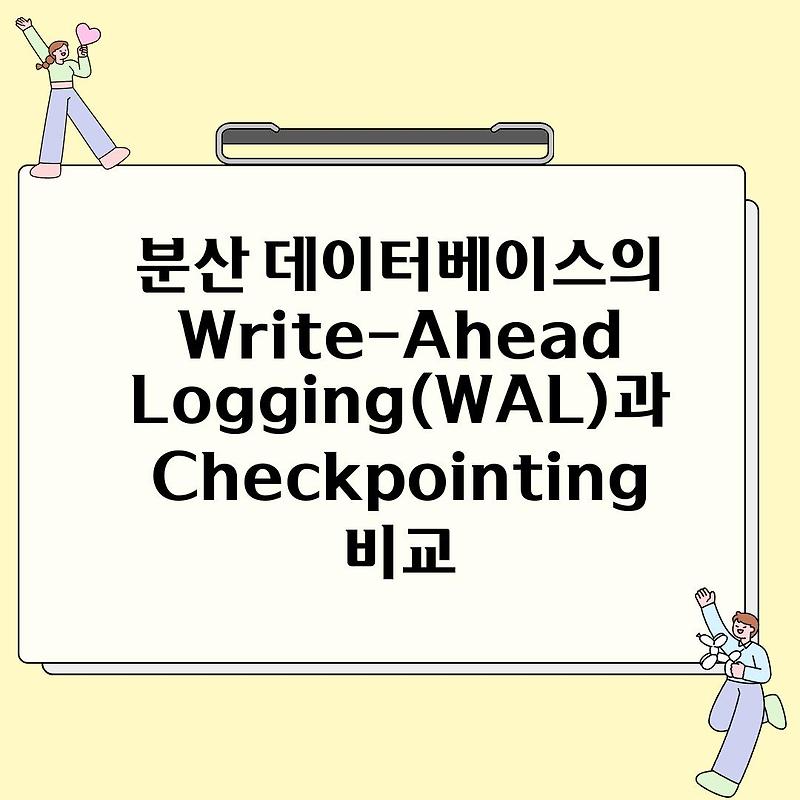 분산 데이터베이스의 Write-Ahead Logging(WAL)과 Checkpointing 비교