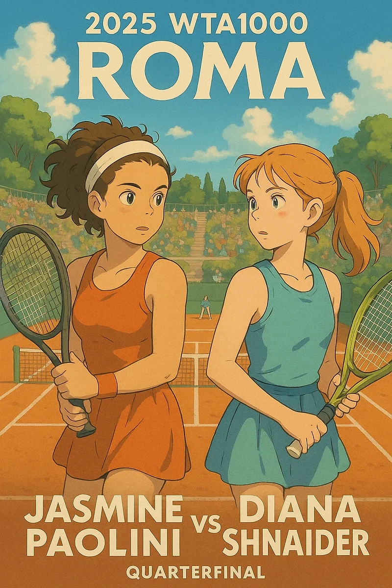 2025 WTA1000 로마 8강 재스민 파올리니 vs 디아나 슈나이더