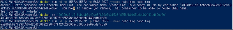 Docker Error Response From Daemon Conflict The Container Name Rabbitmq Is Already In Use