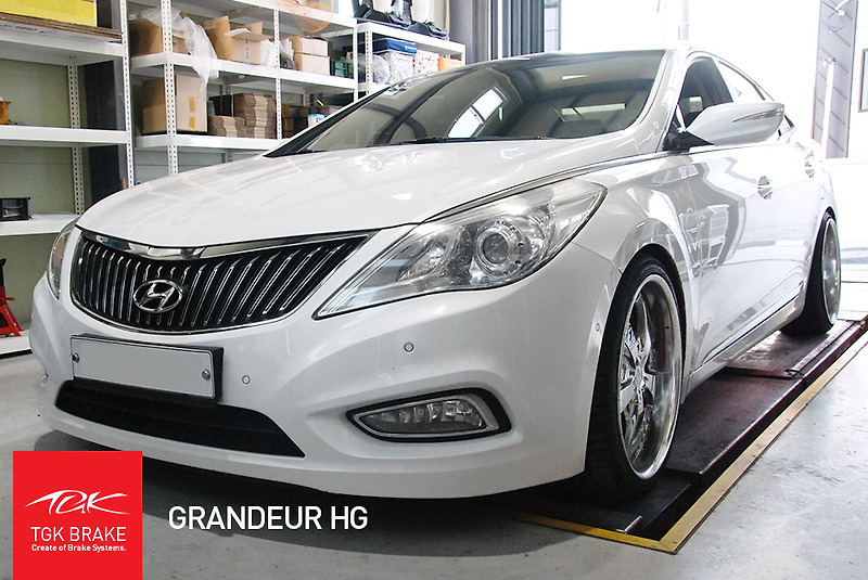 [현대 그랜저HG] 4P 브레이크 페달 밟고 뗄 때 따다닥 딱 소리 / 캘리퍼 오버홀 - 창원브레이크튜닝전문샵 :: TGK 브레이크