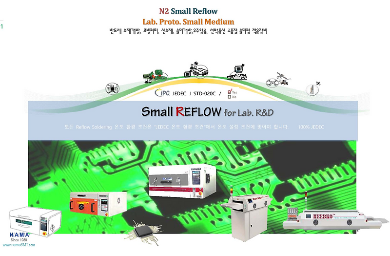 세계에서 제일 많이 사용되는 Small Reflow Oven 비교표