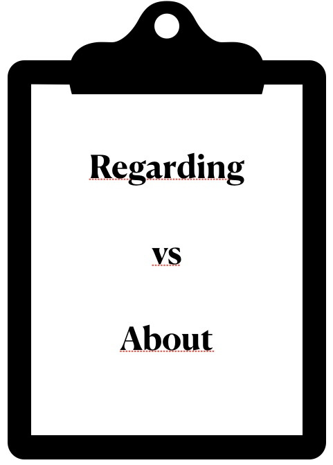 regarding vs about, 차이는? ~에 대하여면 대하여지 뭘 또 이렇게 구분해야 되냐;;;