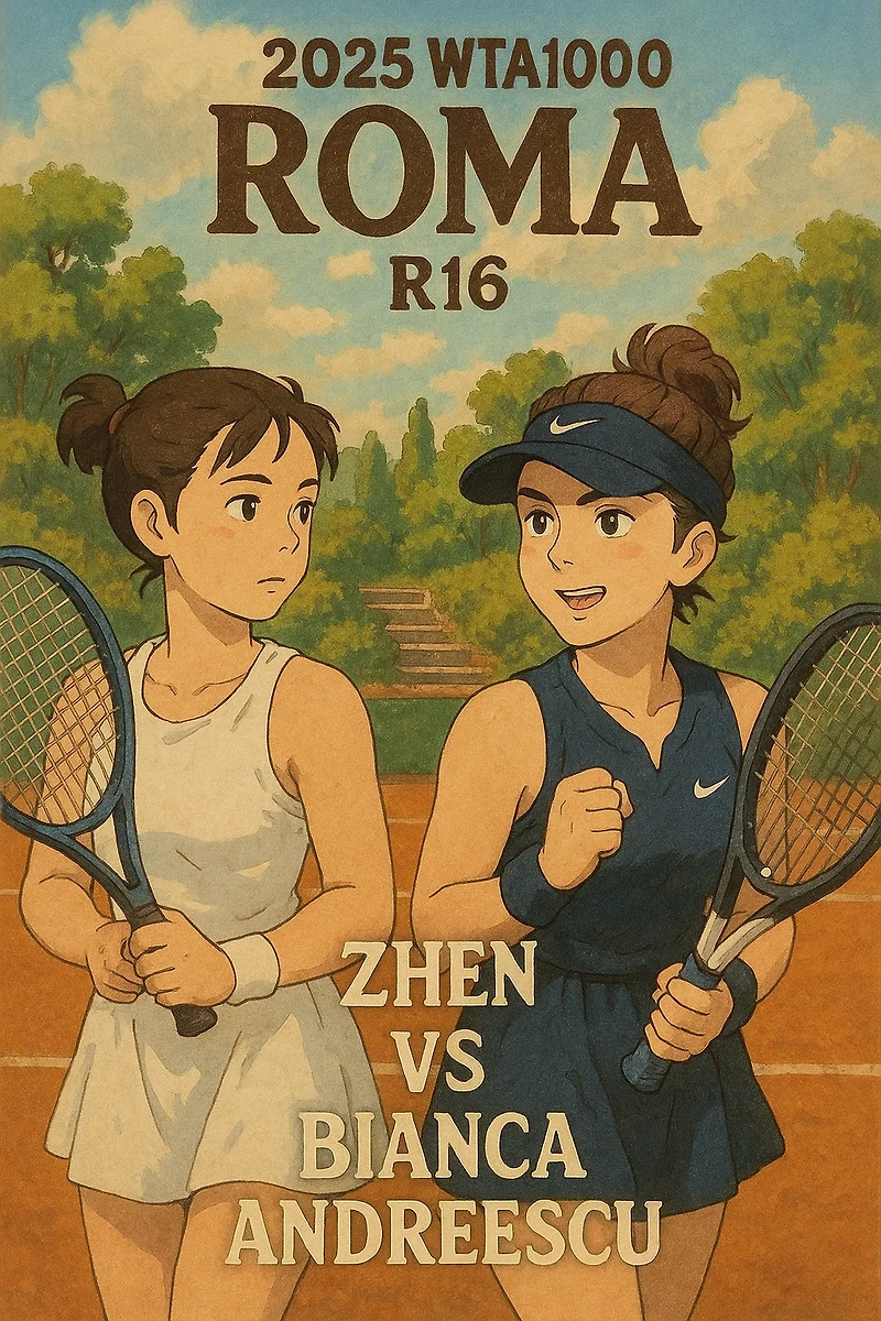 2025 WTA1000 로마 R16 정친원 vs 비앙카 안드레스쿠