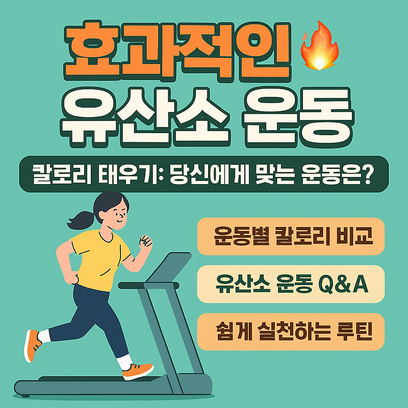 [12일] 효과적인 유산소 운동으로 칼로리 태우기 : 당신에게 맞는 운동은?