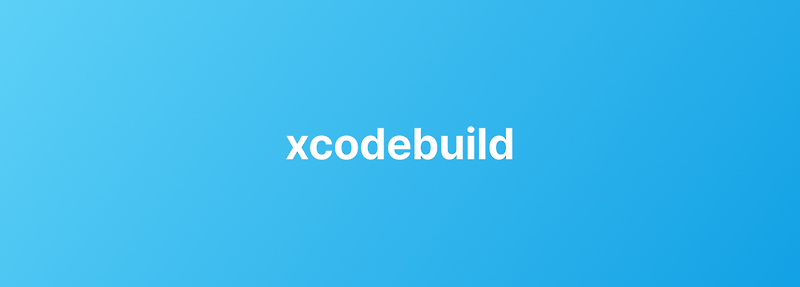 xcodebuild — Hamp의 분리수거함