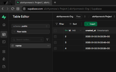 supabase DB Unity와 연동하기 트러블슈팅 :: aloHyomora
