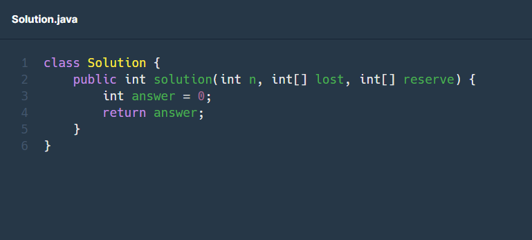 [Programmers] Lv1_체육복 (JAVA)