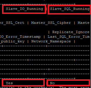 [에러] Database Replication 에러 : Coordinator stopped because there were error(s) in the worker(s ...