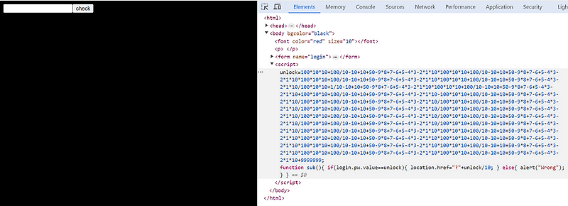 webhacking.kr - old 17 (Chrome Console) — 끄적끄적