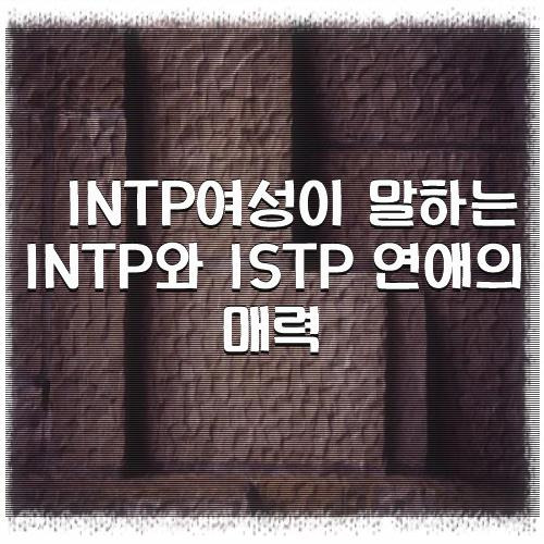 INTP여성이 말하는 INTP와 ISTP 연애의 매력