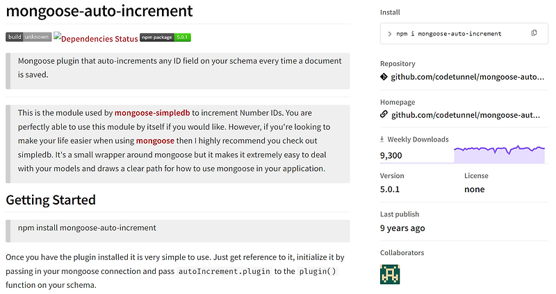 [Express] mongoose sequence plugin을 이용한 AutoIncrement 구현하기 :: 공부 정리용 블로그