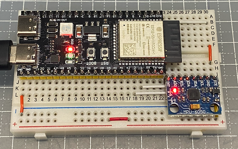 ESP32-S3로 MPU-6050 센서 사용하기