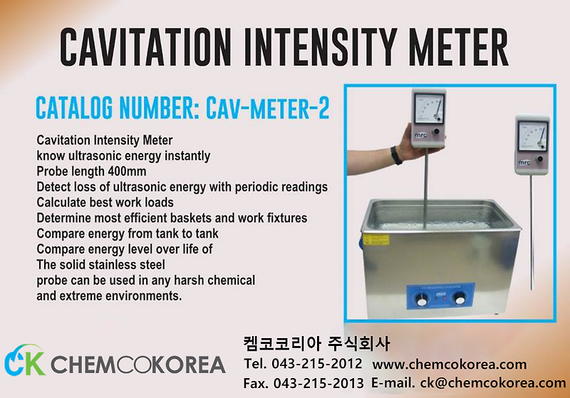 CAVITATION INTENSITY METER