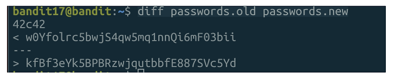 Bandit - level17 → level18