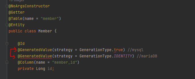 MariaDB 스프링 부트 오류
