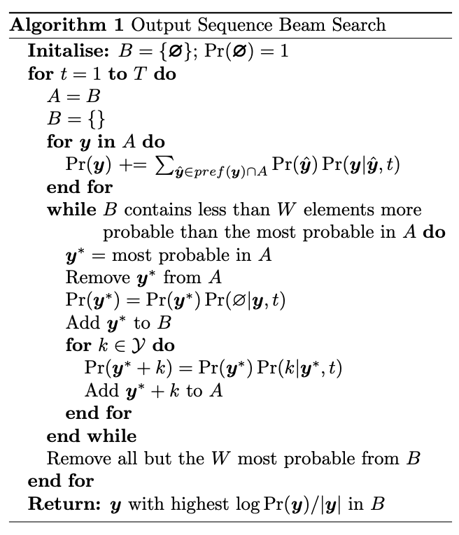 [E2E ASR] RNN-T Beam search decoding :: Notes