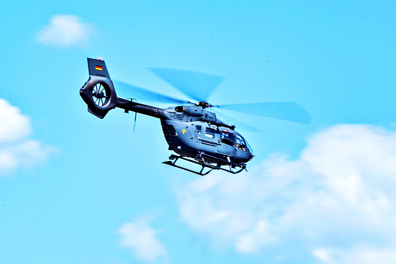 Air Defender 2023 참가 독일공군 EC645 T2 특수작전 헬기