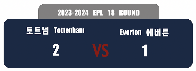 [EPL] 18R 토트넘 VS 에버튼