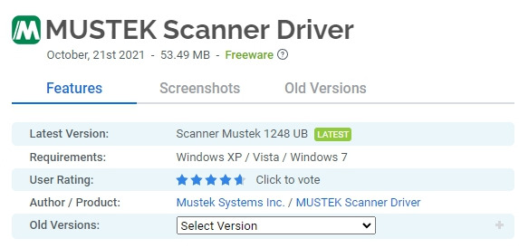 MUSTEK Scanner Driver 무료 다운로드