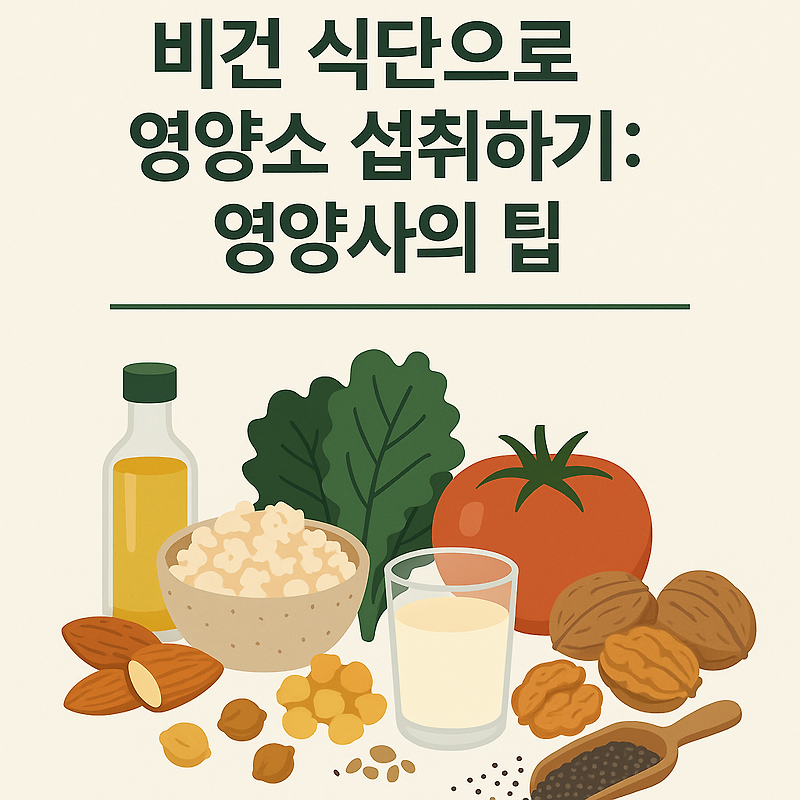 비건 식단으로 영양소 섭취하기: 영양사의 팁