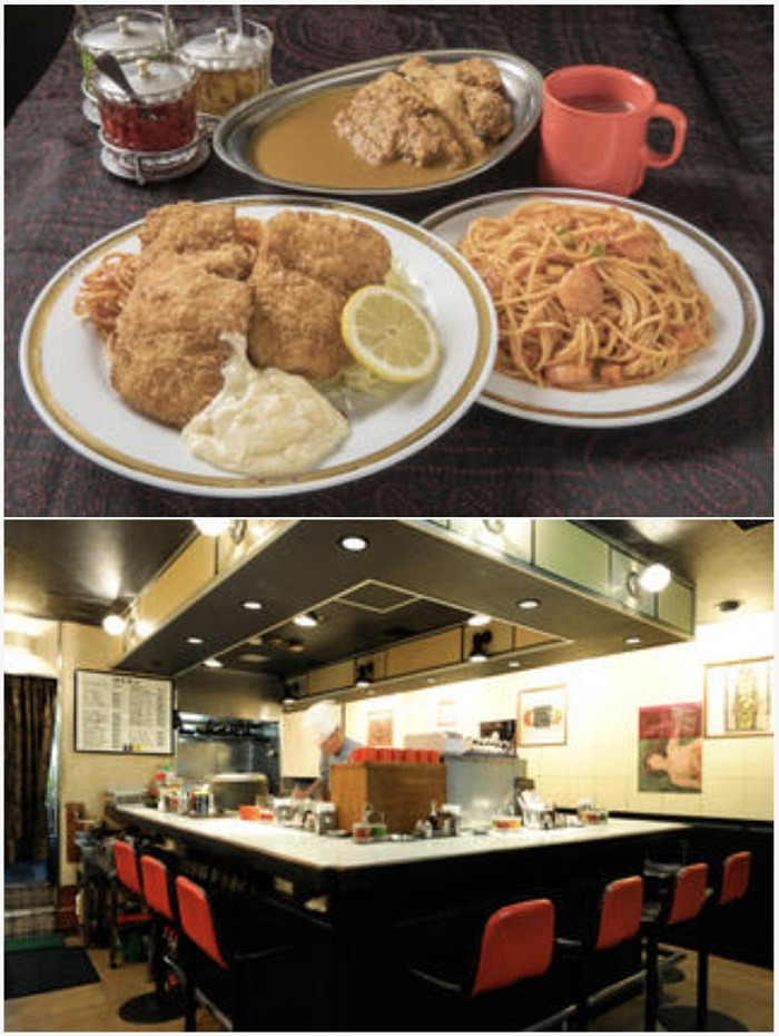 [도쿄 다케바시역] '다카사고(Takasago)'의 별미, 돈카츠.카레 스파게티