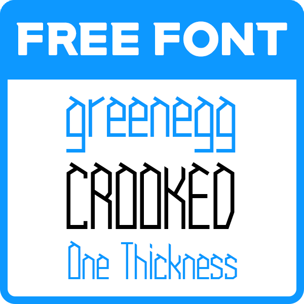 CROOKED FONT 영문 상업용 무료폰트
