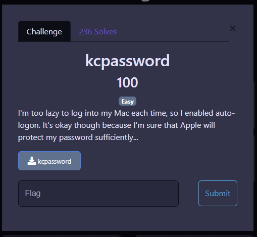 [BYUCTF 2023] kcpassword
