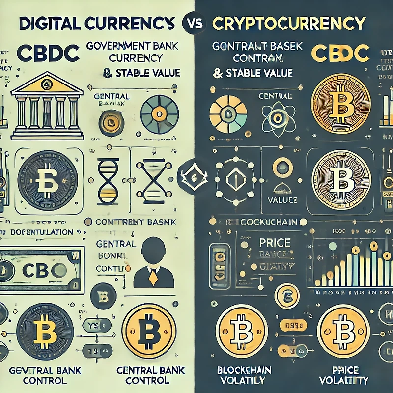 디지털 화폐(CBDC)와 암호화폐, 무엇이 다를까?