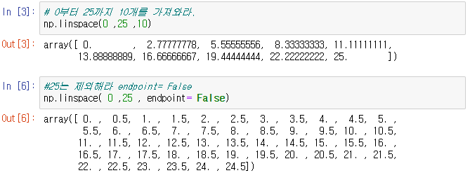 Python Numpy (차원을 바꾸는 방법reshape,arange,random.randint,np.random)