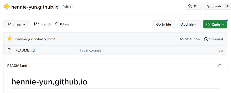 나만의 Git hub blog 만들기 aka. github.io - Github 설정