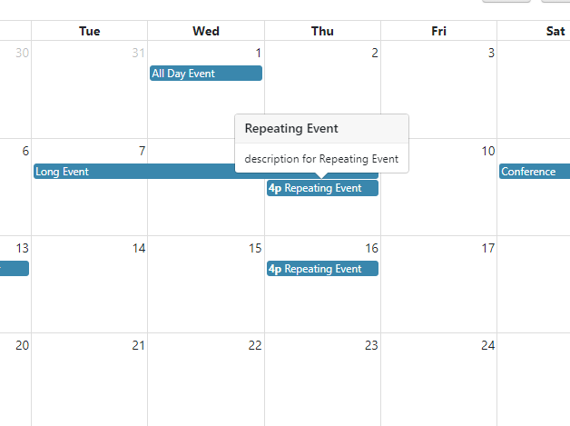 fullCalendar 의 tooltip 및 좌측 시간별 width 조절하기