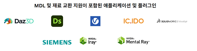 MDL과 MaterialX의 지원 어플리케이션 비교 :: TA-Gom