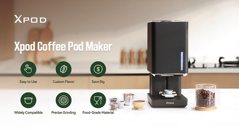 캡슐커피를 신선하고 친환경으로 만드는 캡슐메이커 'Xpod Machine'