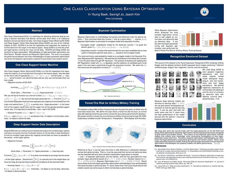 [일본통계학회] One Class Classification using Bayesian Optimization