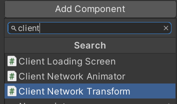 Unity Netcode for GameObeject Client Network Transform