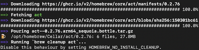 [Github Action] 로컬환경에서 Github Action 테스트하기 — Bluesparrow