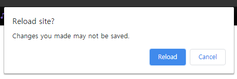 [React] beforeunload