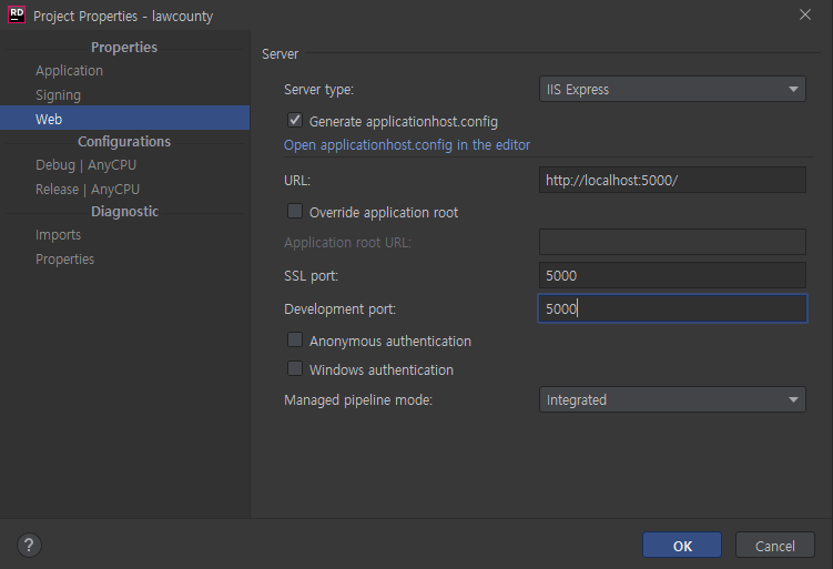 Rider : Jetbrains asp.net 빌드 포트 바꾸기 (how to change asp.net build port in Rider : Jetbrains ...