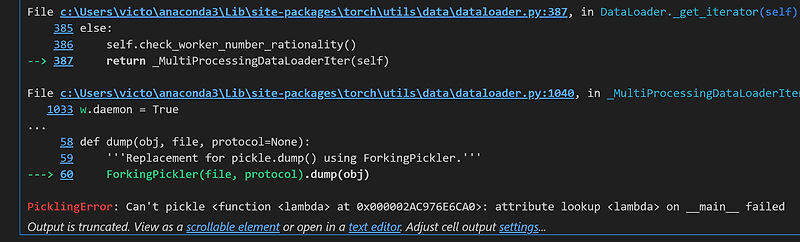 [이왜안?] PicklingError: Can't pickle : attribute lookup on __main__ failed