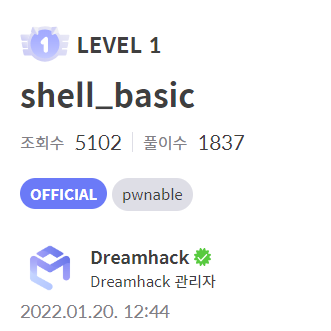 [Dreamhack] shell_basic — leginwos