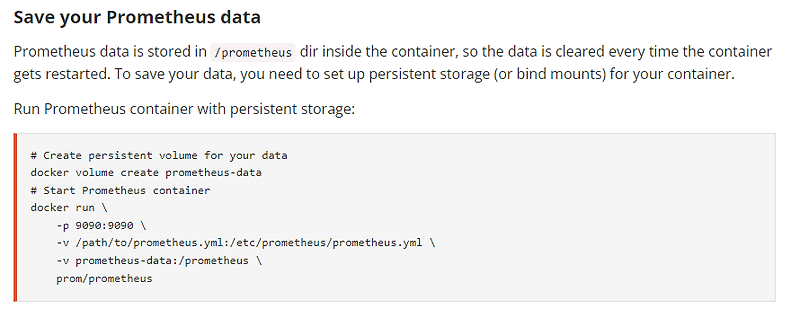 [Prometheus] 프로메테우스 데이터 기본 저장경로 (+docker compose) — Woo DEV