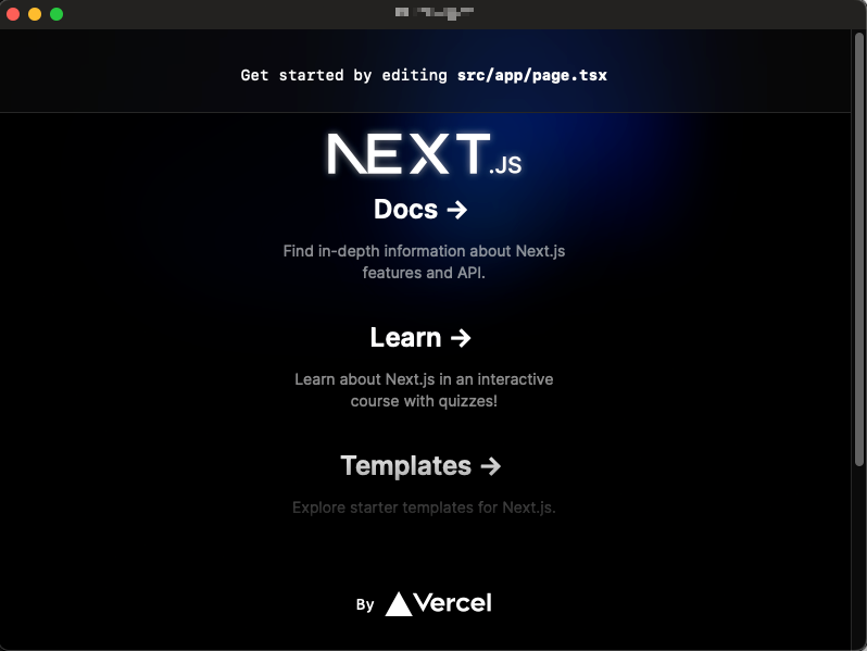 [Tauri] Getting Started with Next.js