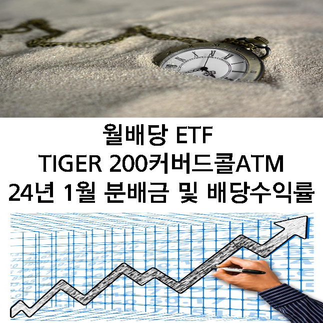 월배당 ETF TIGER 200커버드콜ATM 24년 1월 배당금 및 분석 요약